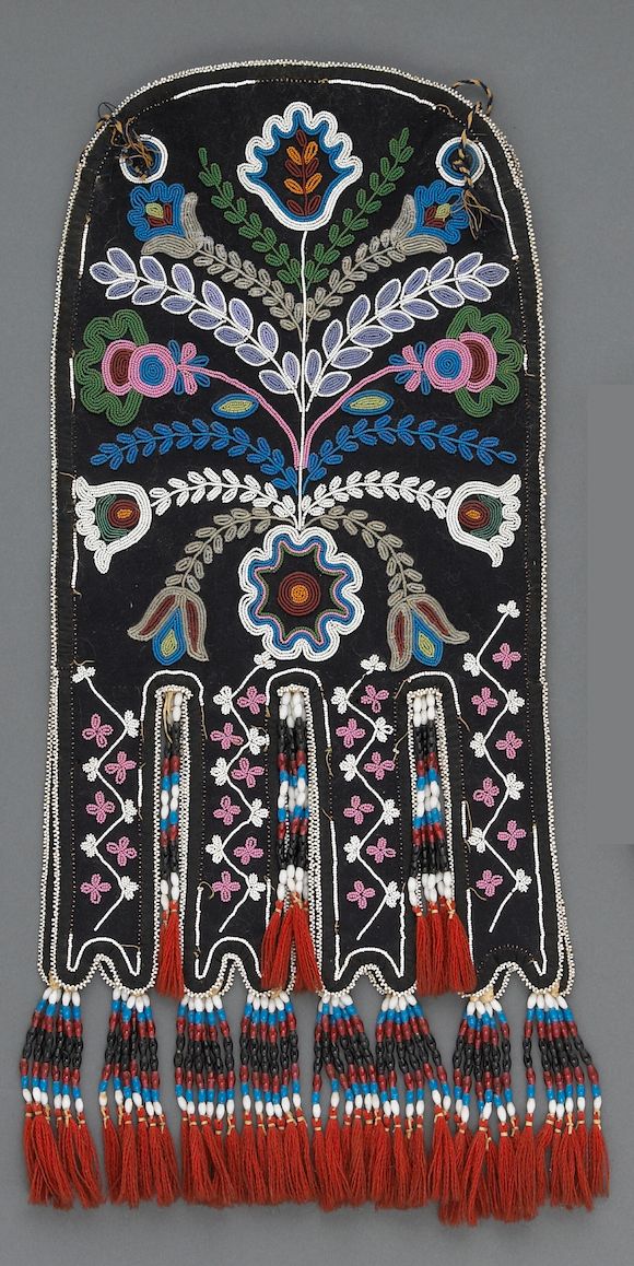Bonhams : A James Bay Cree beaded octopus bag