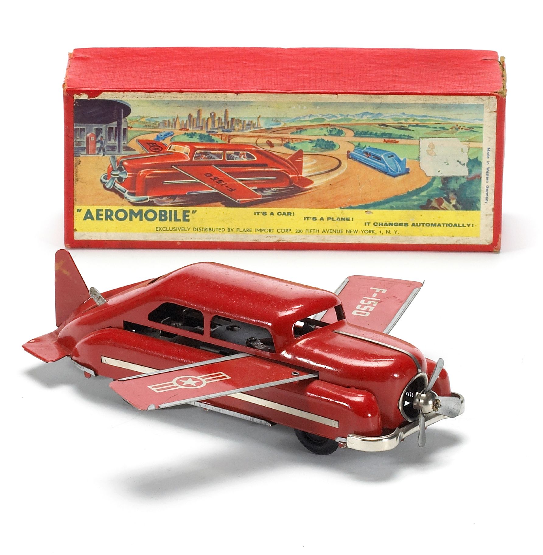 Bonhams Cars : An Aeromobile by Flare Toy Co. in box