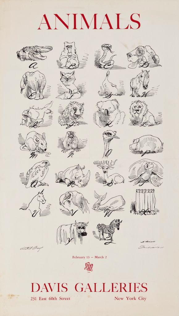 Bonhams : David Levine (American, 1926-2009) Four posters and four ...