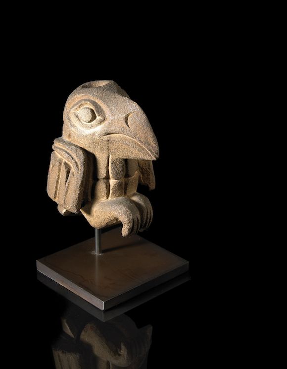 Bonhams : A Northwest Coast stone pipe bowl