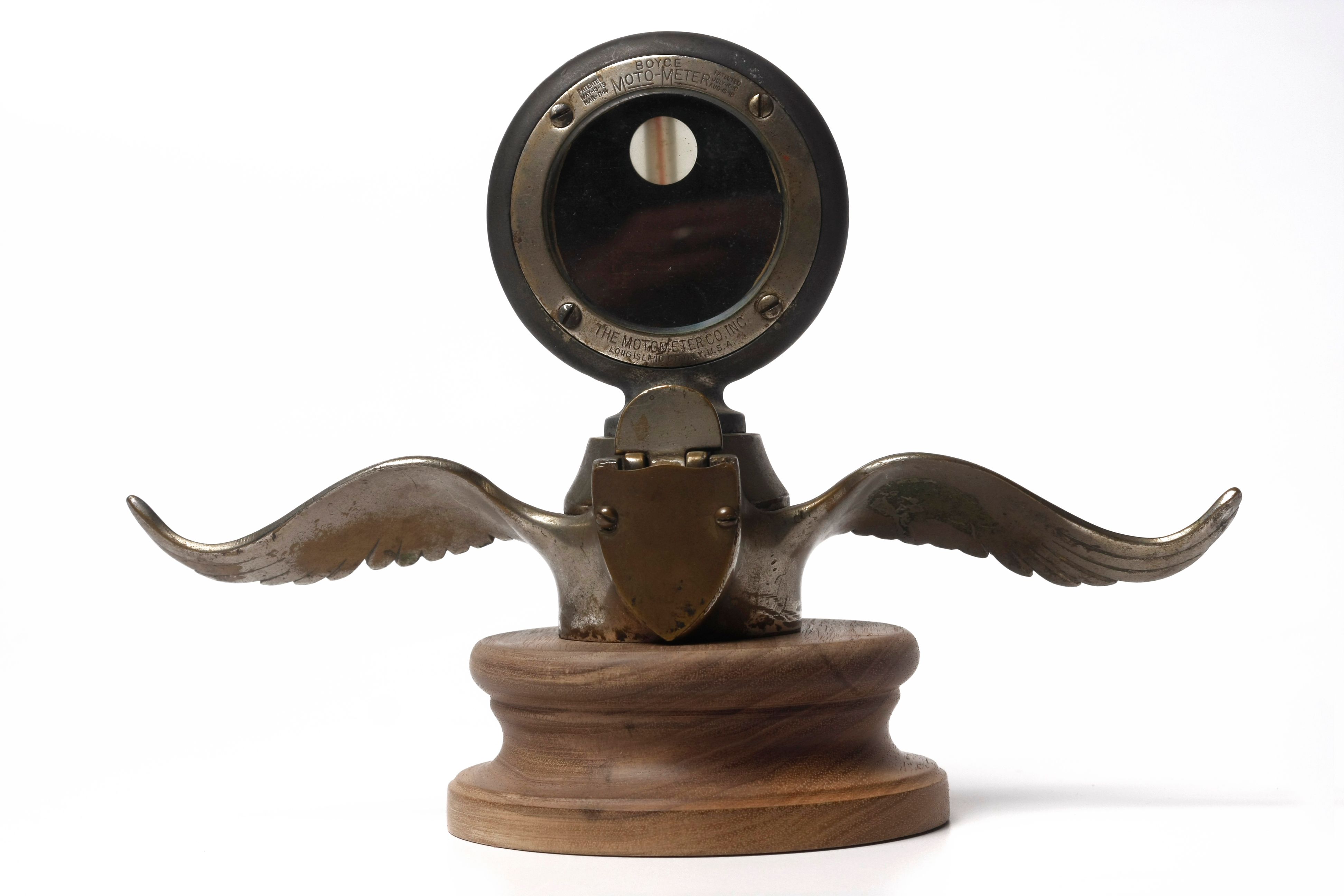 Bonhams Cars : Largest size Boyce motometer, locking cap with wings,