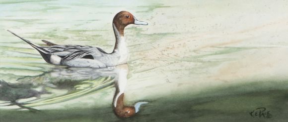 Bonhams : Kevin Pack (American, born 1958) Portrait of an Elk, Old ...