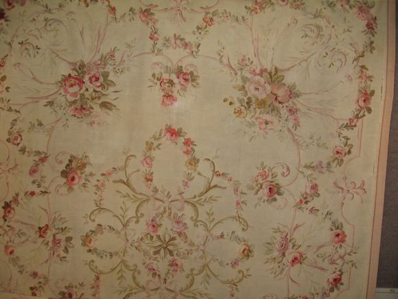 Bonhams : An Aubusson carpet France, size approximately 10ft. x 12ft. 7in.