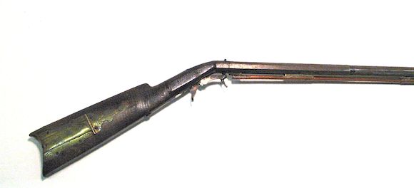 Bonhams : An American percussion underhammer rifle