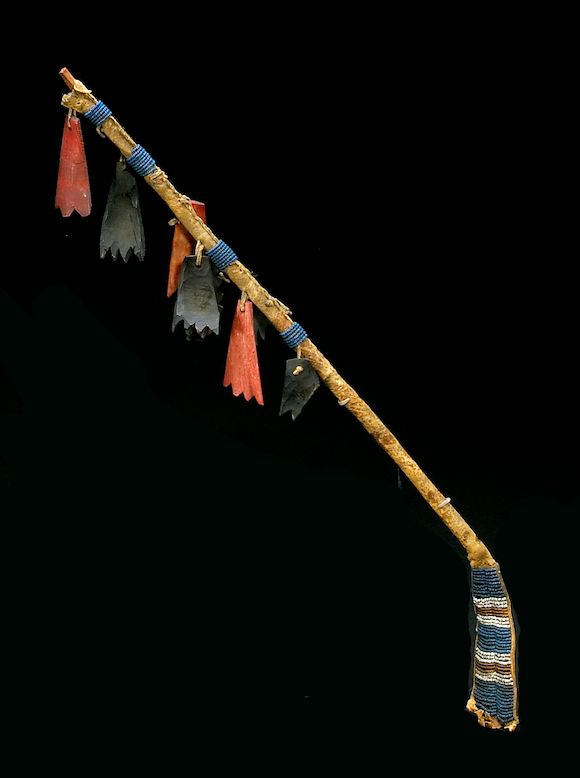 Bonhams : A Plains horn rattle