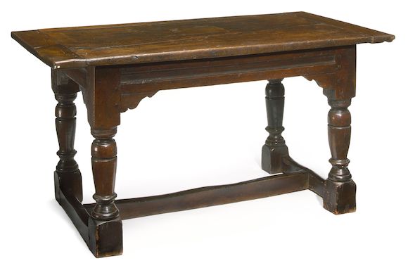 Bonhams : A Charles II oak table late 17th century