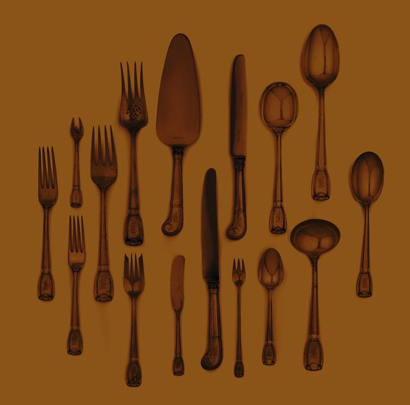 Bonhams : An American sterling silver flatware service Manufactured and ...