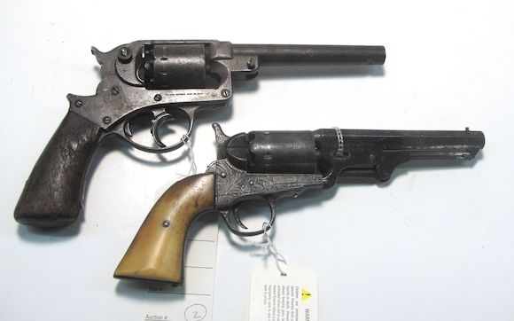 Bonhams : A lot of two 19th century percussion revolvers