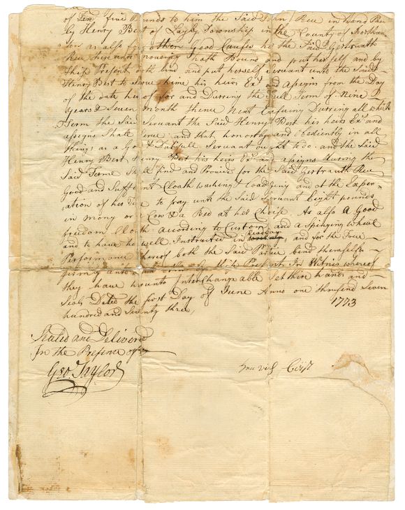 Bonhams : TAYLOR, GEORGE. 1716-1781.