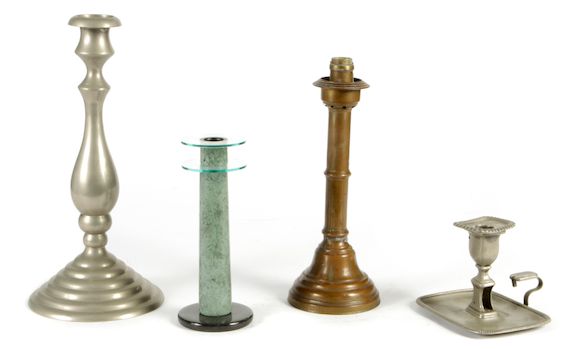 Bonhams : An assembled group of candlesticks