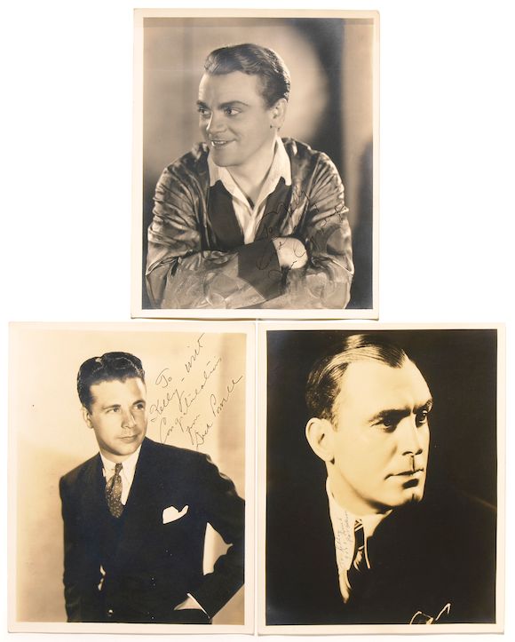 Bonhams : Hollywood leading men signed photographs