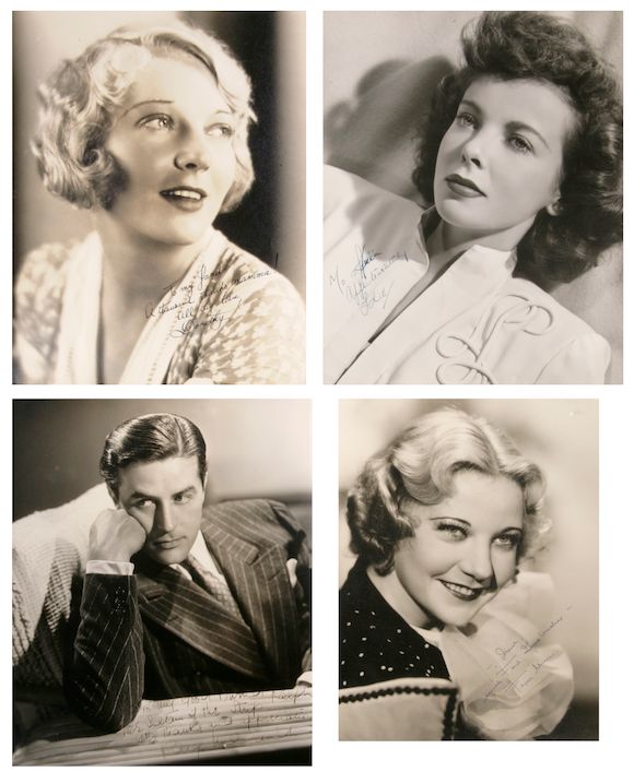 Bonhams : Vintage Hollywood star signed photos