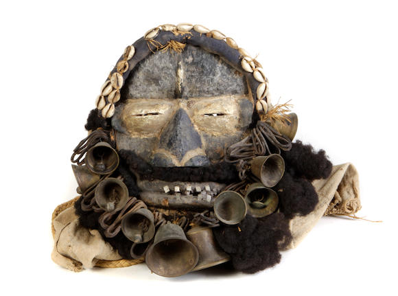 Bonhams A Dan Mask Height 12 In
