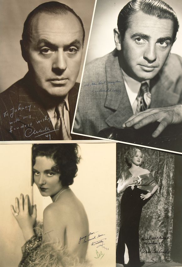 Bonhams : Vintage Hollywood star signed photos