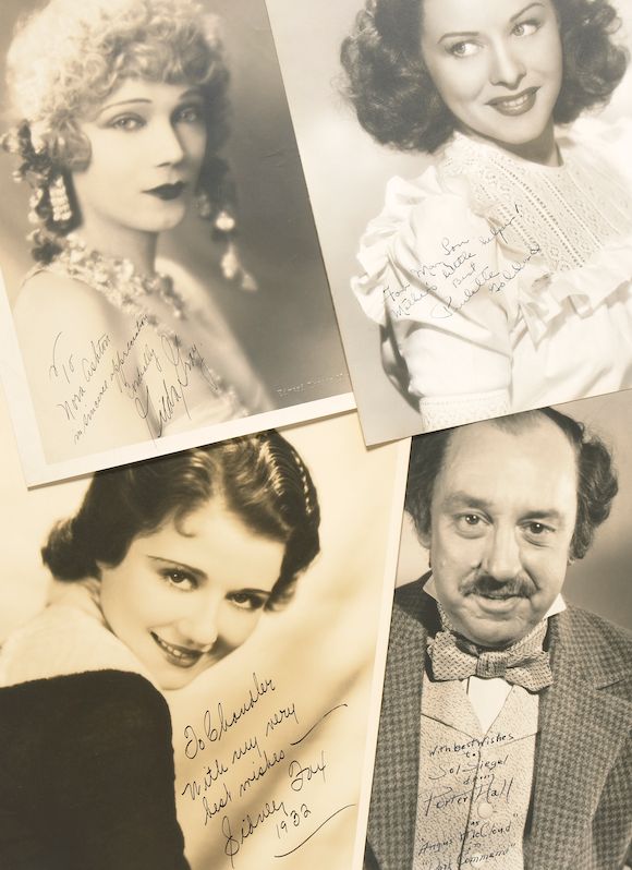 Bonhams : Vintage Hollywood star signed photos