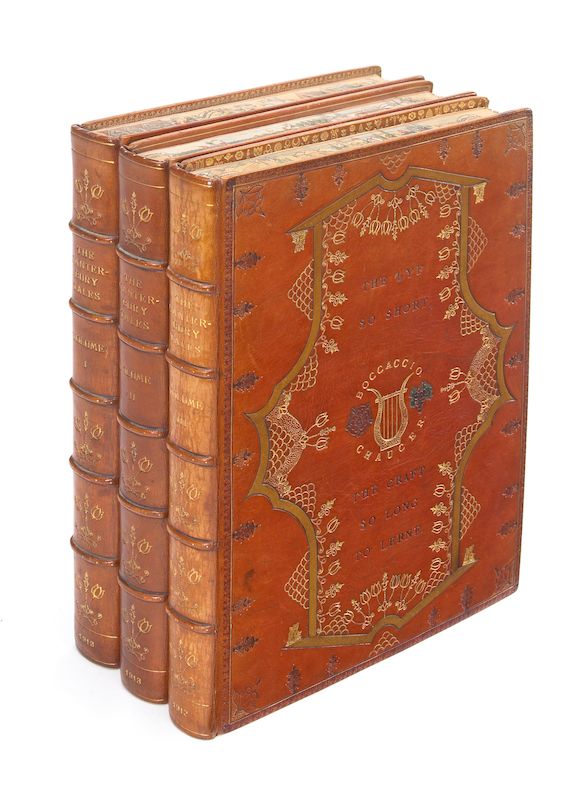 Bonhams : BINDING—RICCARDI PRESS. CHAUCER, GEOFFREY. The Canterbury ...