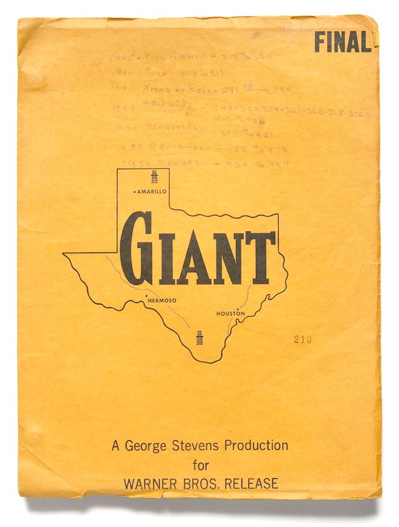 Bonhams : Elizabeth Taylor Giant script