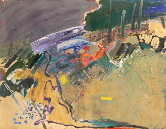 Bonhams : Arthur Okamura (American, 1932-2009) Untitled, 1960 19 x 24in