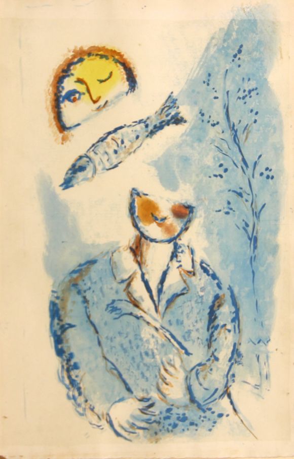 Bonhams : Marc Chagall (Russian/French, 1887-1985); Pl.6, from De Mauvais sujets;