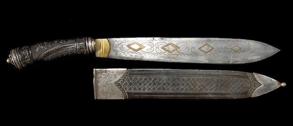 Bonhams : A silver-mounted Spanish Colonial dagger