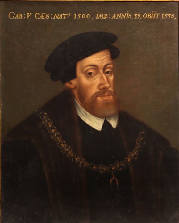 Bonhams : Continental School A portrait of Emperor Charles V 27 x 22in