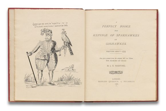 Bonhams : HARTING, JAMES EDMUND. 1841-1928. A Perfect Booke for Kepinge ...
