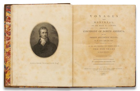 Bonhams : MACKENZIE, ALEXANDER, SIR. 1764-1820. Voyages from Montreal ...