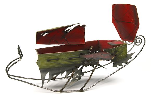 Bonhams : A screen used sleigh prop from The Nightmare Before Christmas