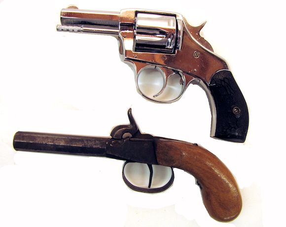 Bonhams : A lot of two 19th century handguns
