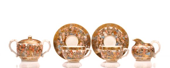 Bonhams : A Yabu Meizan partial tea set By Yabu Meizan studio, 19th ...