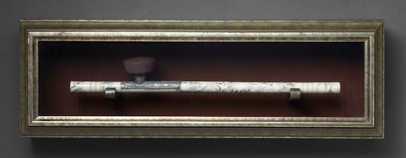 Bonhams : A Chinese pieced bone opium pipe 19th/20th century