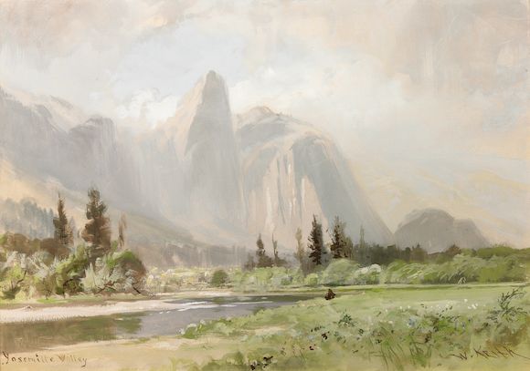 Bonhams : William Keith (1838-1911) Yosemite Valley 14 x 19 1/2in