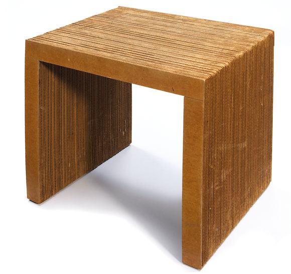 Bonhams : A Frank O. Gehry for Easy Edges corrugated cardboard table ...