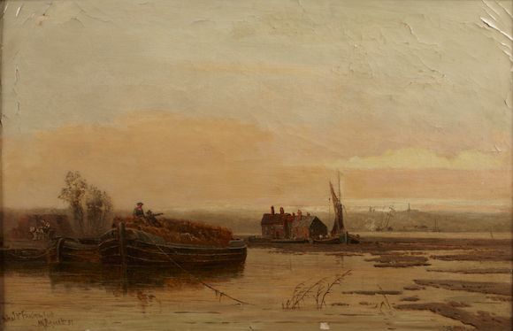 Bonhams : Alfred Bennett (British, active 1861-1916) Early morning ...