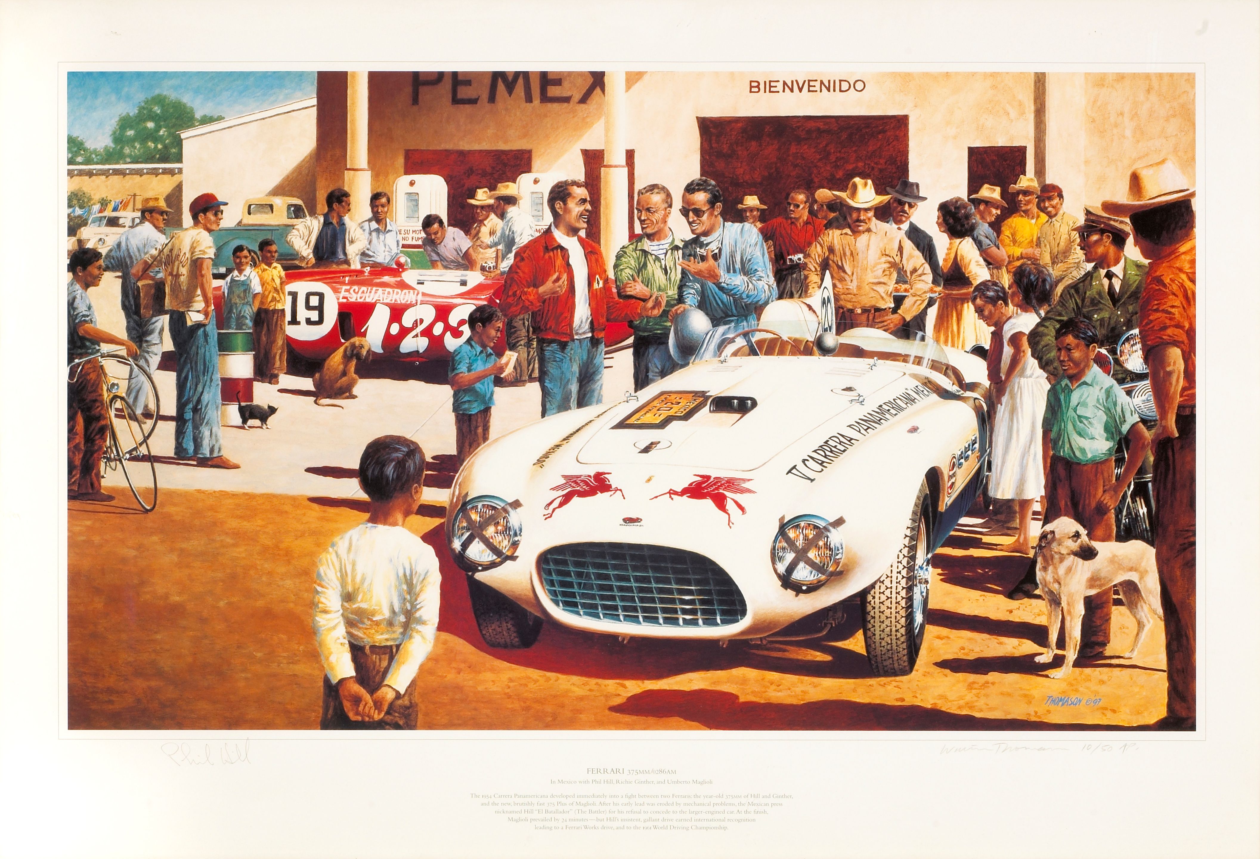 Bonhams Cars : Thomason, Ferrari 375 Carrera Panamericana print ...