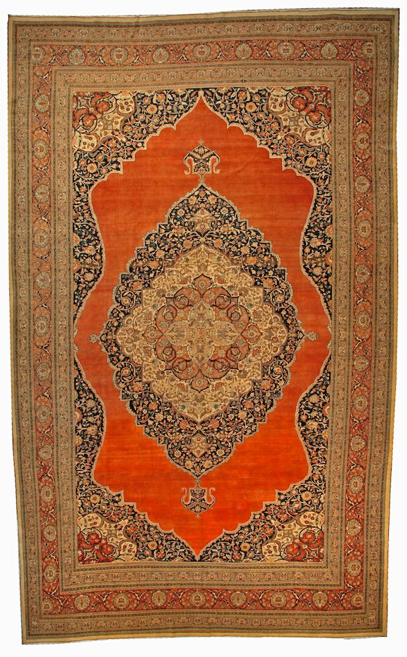 Bonhams : A Hadji Jalili Tabriz Northwest Persia size approximately ...
