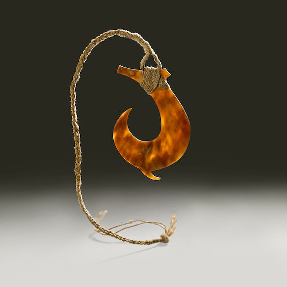 Bonhams : Very Rare Fish Hook, Nukuoro Island, Polynesian Outliers