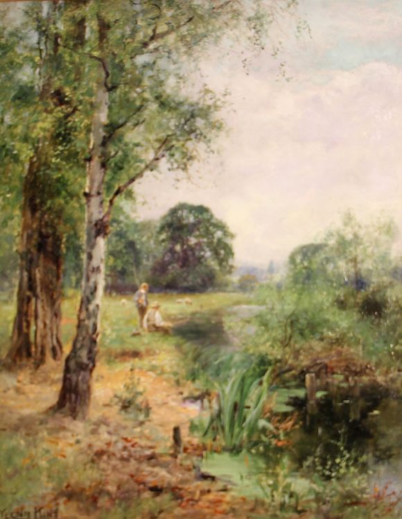 Bonhams : Henry John Yeend King (British, 1855-1924) A view of a quiet ...