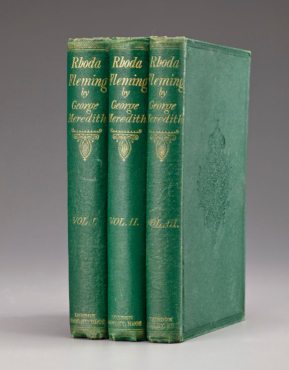 Bonhams : MEREDITH, GEORGE. 1828-1909. Rhoda Fleming. A Story. London ...