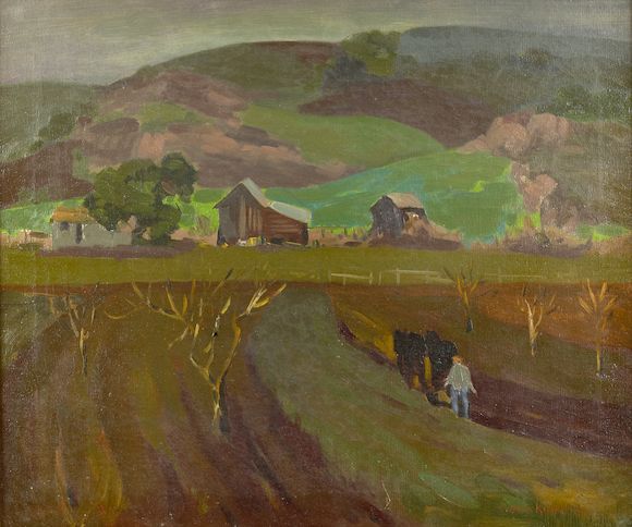 Bonhams : Aaron Edward Kilpatrick (American, 1872-1953) Plowing for ...