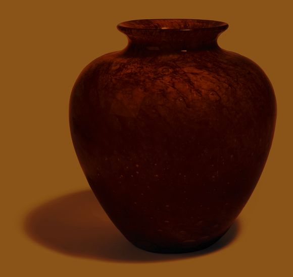 Bonhams : A Steuben pink Cluthra glass vase shape 2683, 1920s