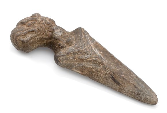 Bonhams : A stone ritual dagger (purba) Tibet, 19th century or earlier