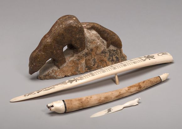 Bonhams : Four Eskimo items