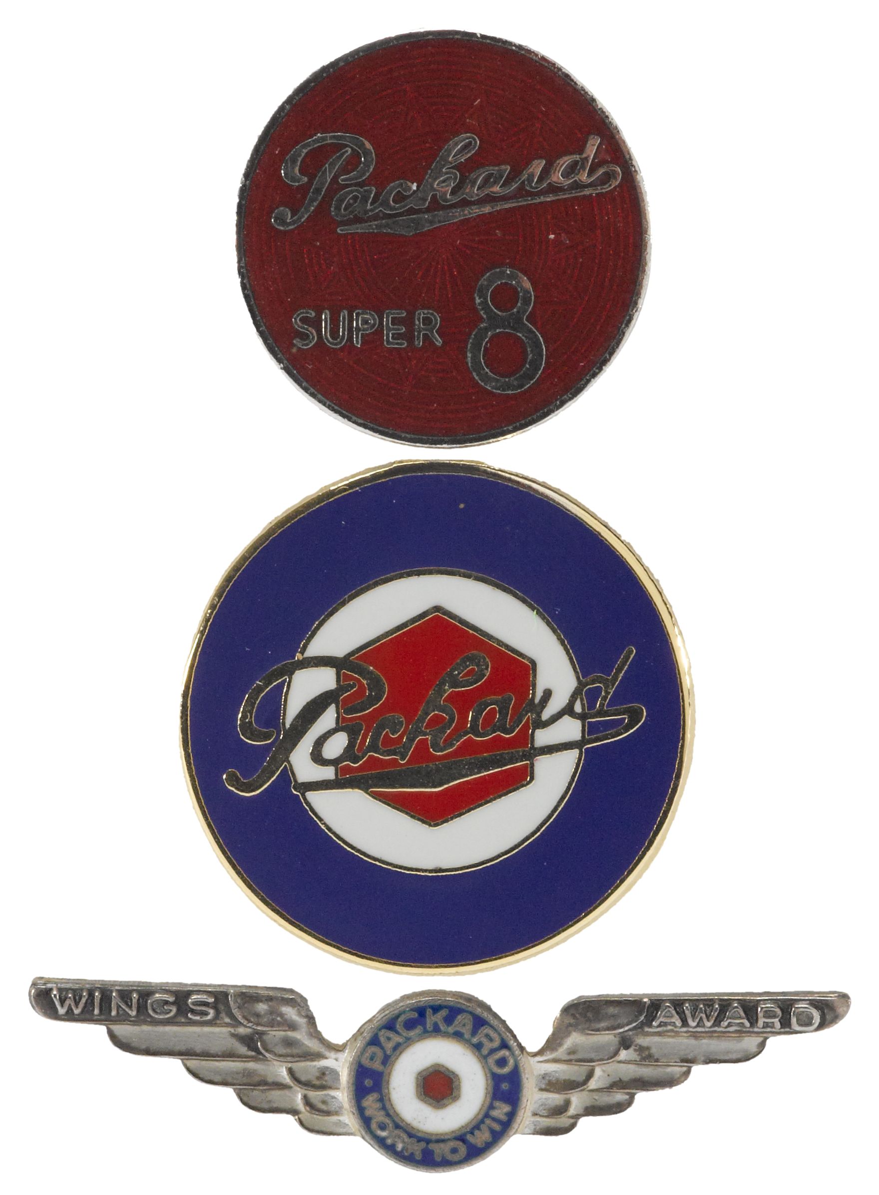 Bonhams Cars : A lot of Packard tie tacks or lapel pins,