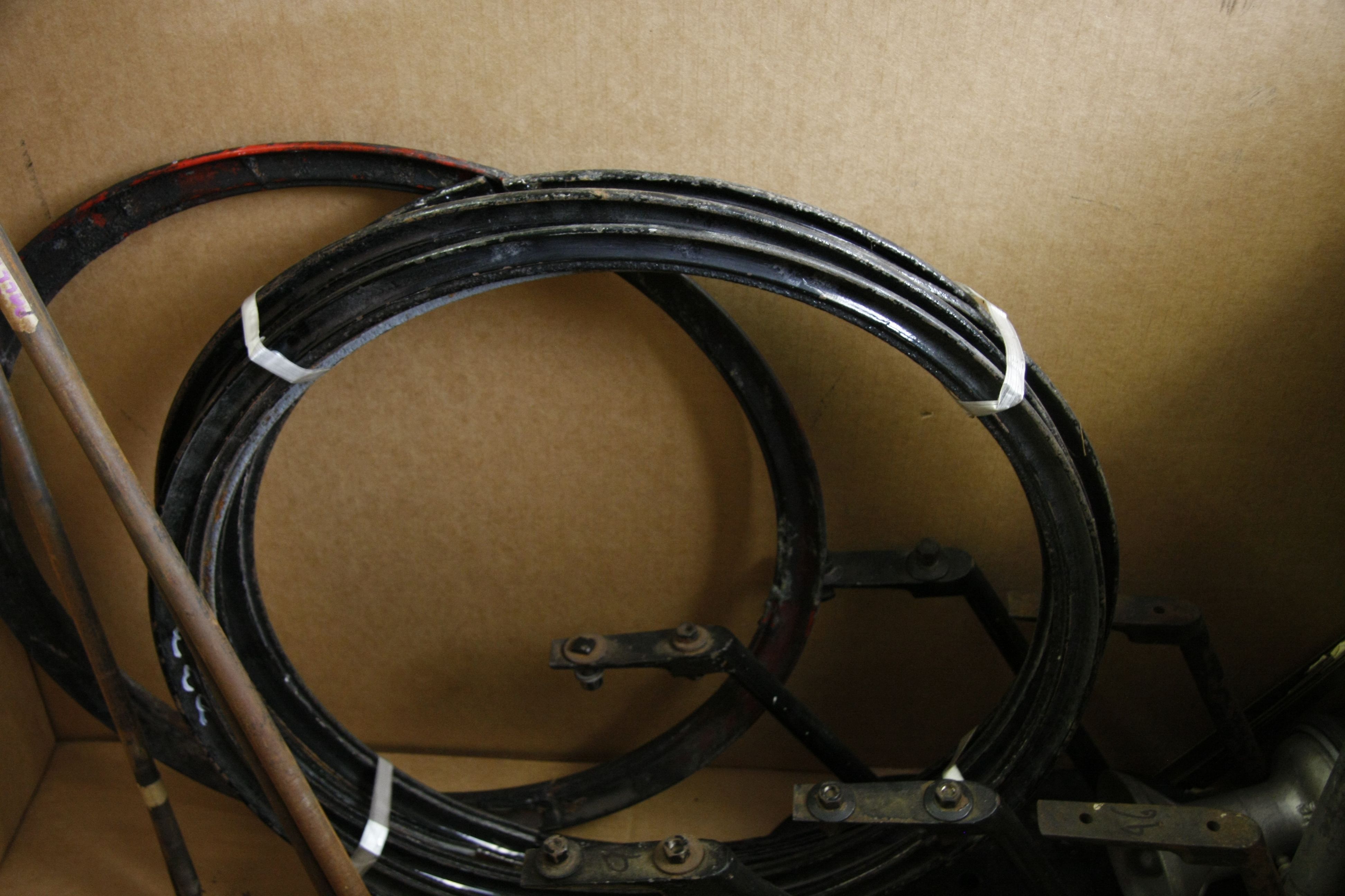 Bonhams Cars : A set of seven 23" wheel lock rings for Buffalo wheels ...