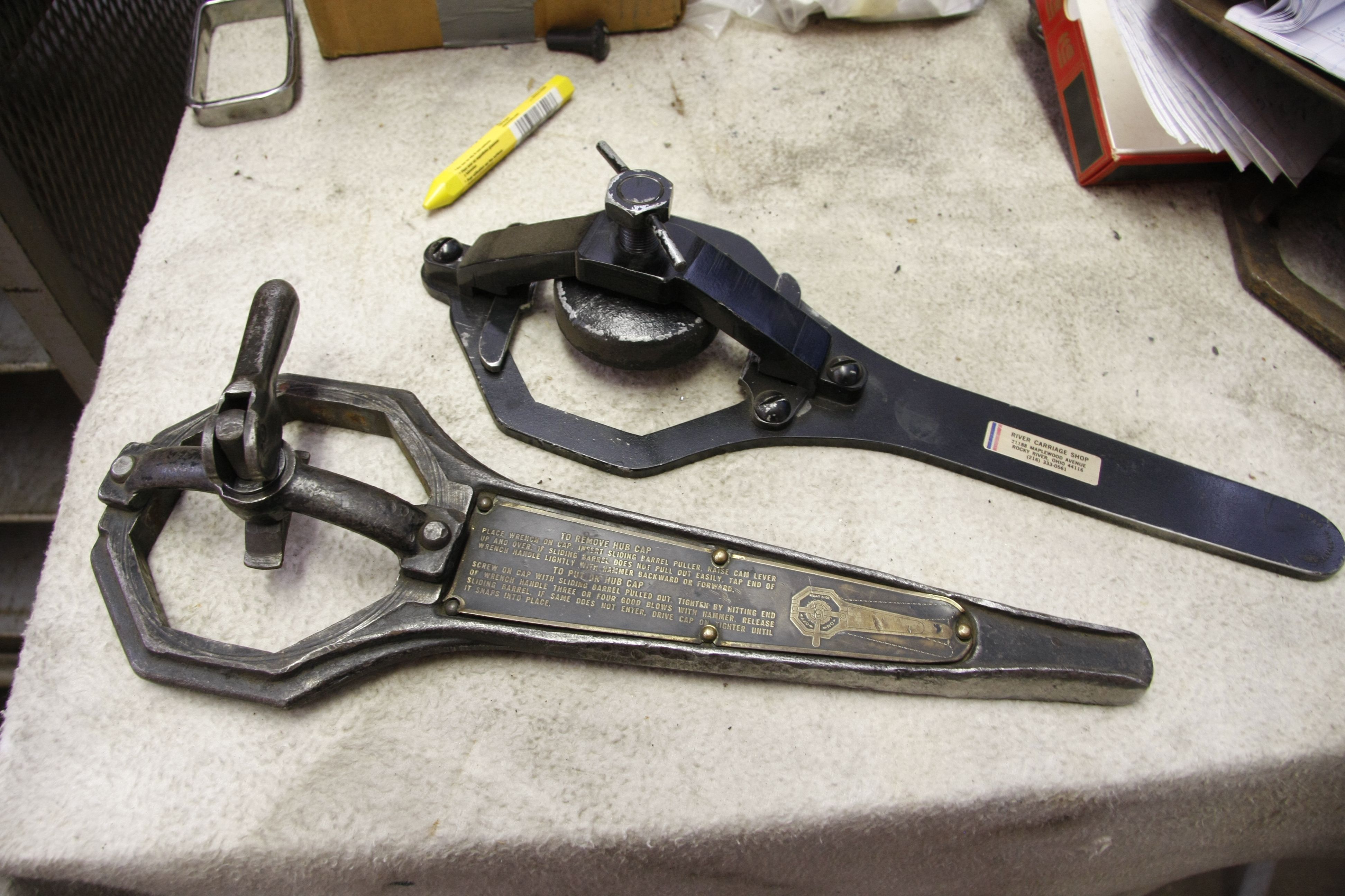 Bonhams Cars : An original Buffalo wheel wrench for #6 type hubs