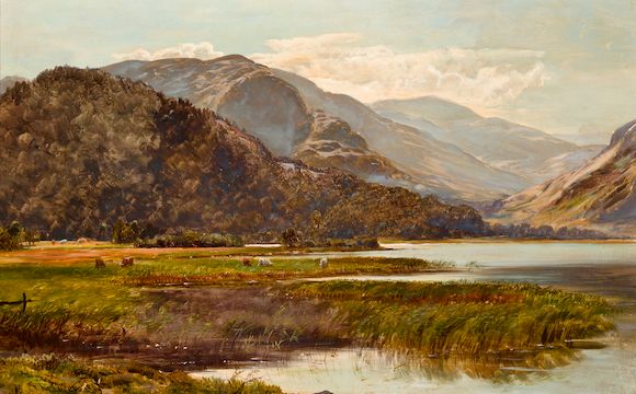 Bonhams : Sidney Richard Percy (British, 1821-1886) Ullswater 14 x 21 1 ...