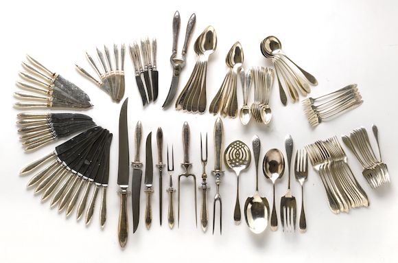 Bonhams : A sterling flatware set Towle Silversmiths, Greenfield, MA ...