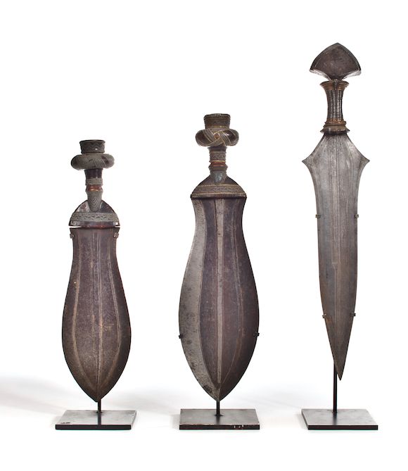 Bonhams : Three Kuba Prestige Knives, Democratic Republic of the Congo