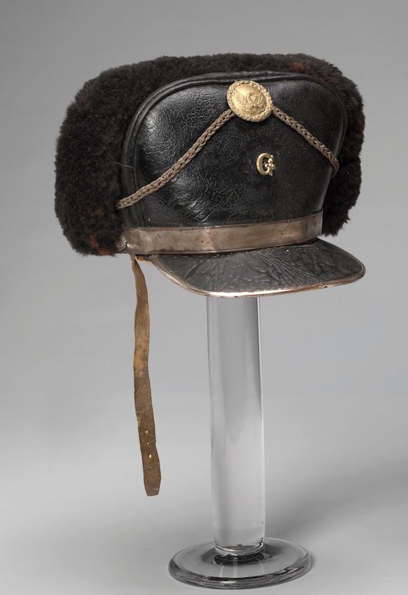 Bonhams : An unusual American militia infantry officer's forage cap ...